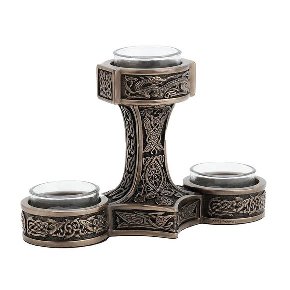 Veronese Design | Accents | Norse Mythology Thors Hammer Mjolnir Bronze ...